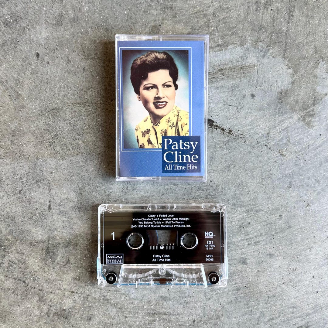 Patsy Cline Cassette Tape - All Time Hits - 1996 - Etsy