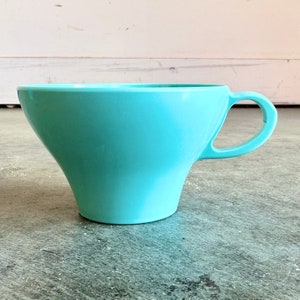 Vintage Set of 6 Turquoise Melmac Cups - Etsy