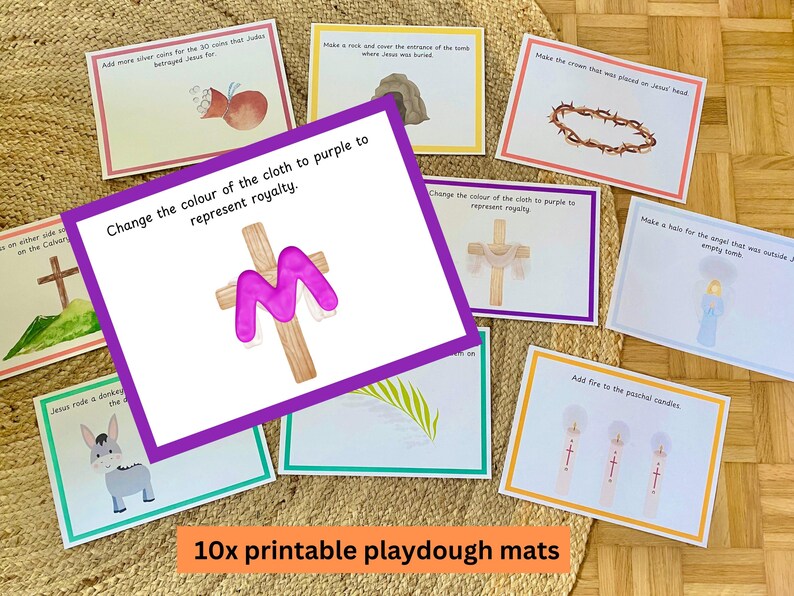 Easter Printables,playdough Mats, Church Sunday School Activity, Holy ...