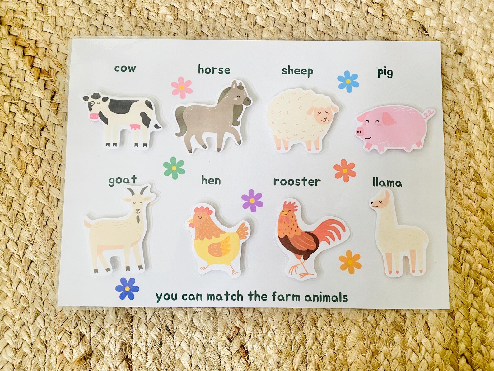 Farm Animal Matching Activity Printable | Toddler & Preschool Learning ...
