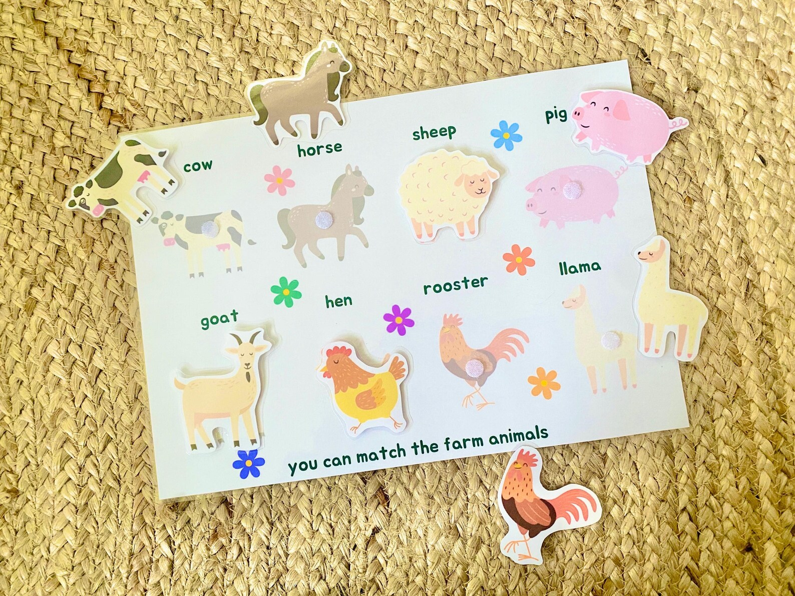 Farm Animal Matching Activity Printable | Toddler & Preschool Learning ...