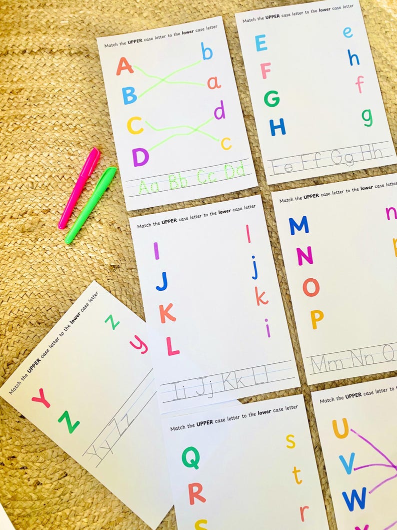 Alphabet Learning, Toddler Learning, Matching Activities, Match the ...