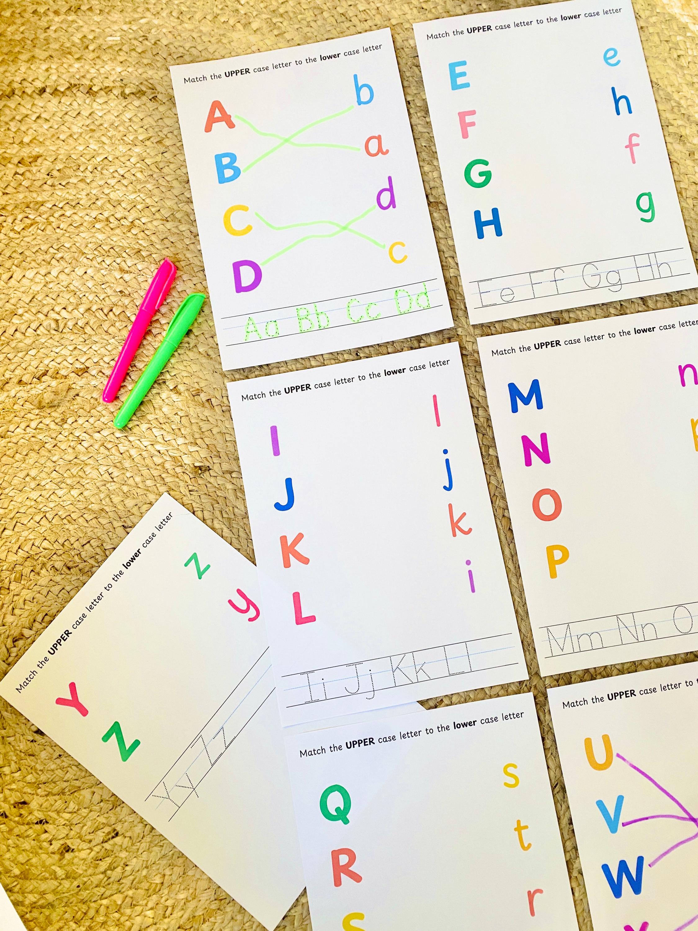 Alphabet Learning, Toddler Learning, Matching Activities, Match the ...