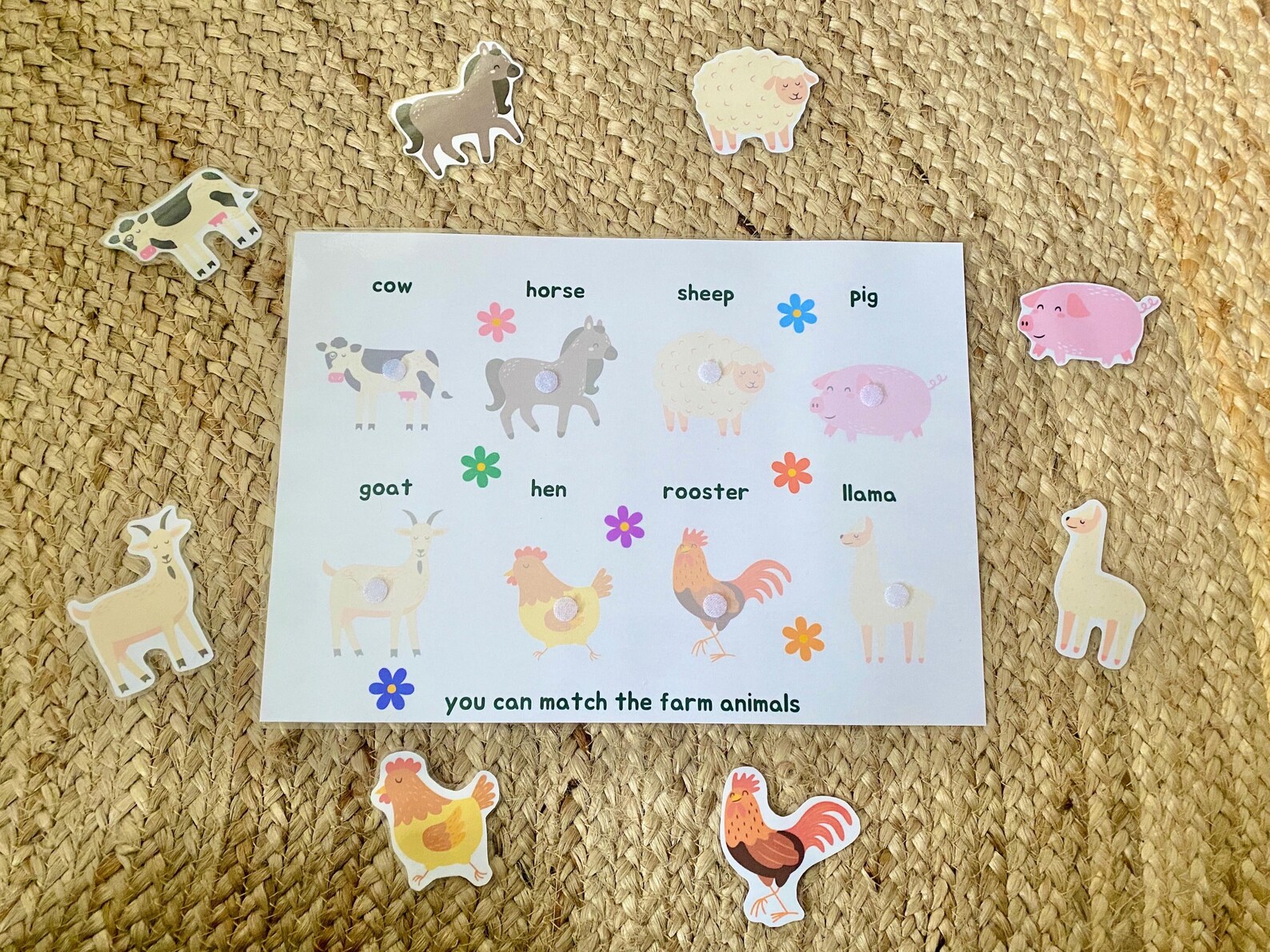 Farm Animal Matching Activity Printable | Toddler & Preschool Learning ...
