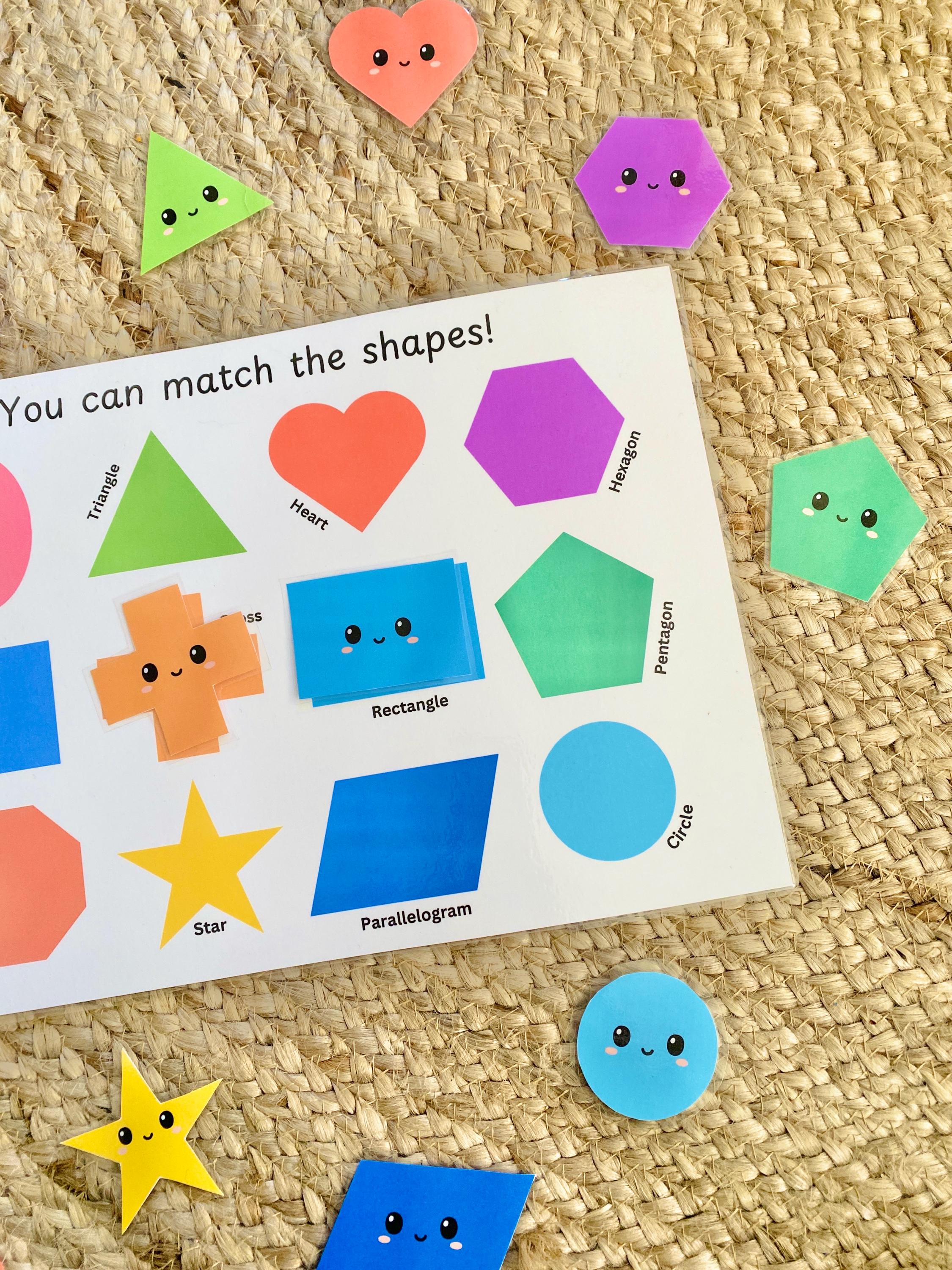 Shape Matching Activity, Toddlers Printable Shape Matching, Preschool ...