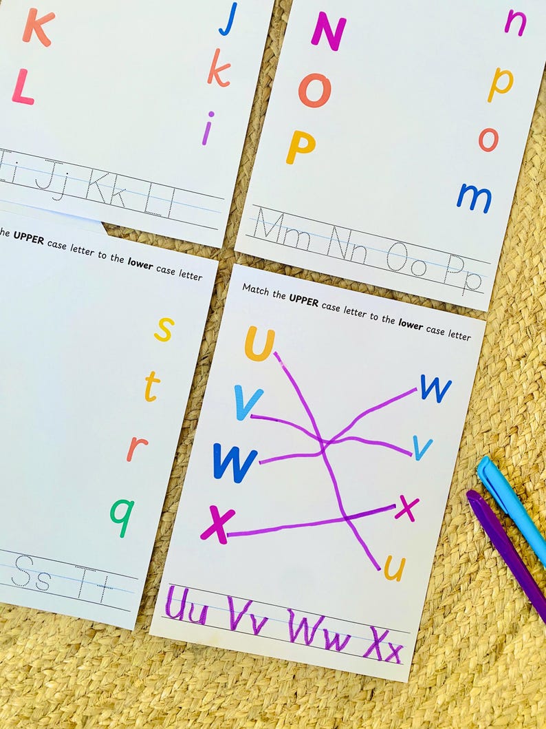 Alphabet Learning, Toddler Learning, Matching Activities, Match the ...