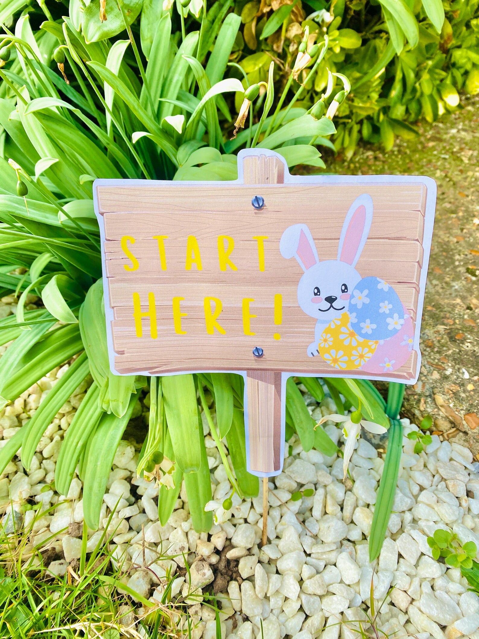 Easter Printable Egg Hunt Signs, Kids Printable Easter Activity, Easter ...