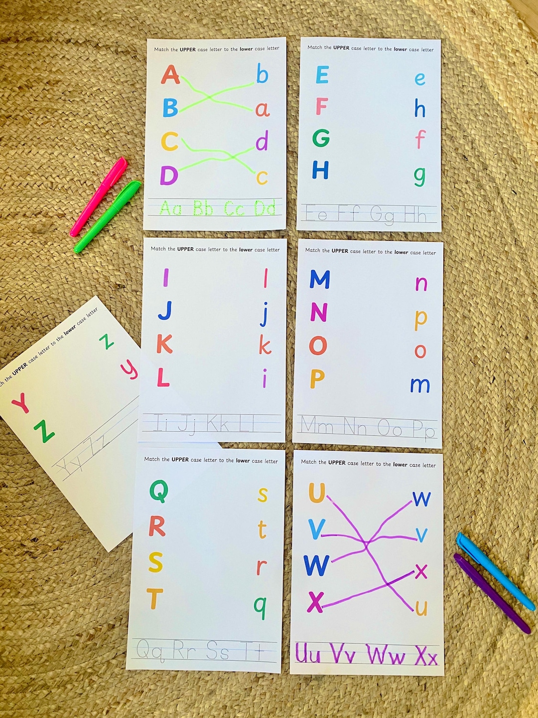 Alphabet Learning, Toddler Learning, Matching Activities, Match the ...