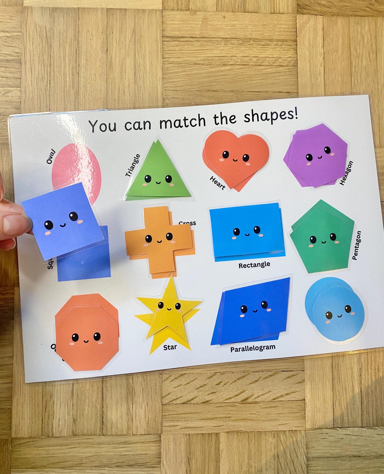Shape Matching Activity, Toddlers Printable Shape Matching, Preschool ...