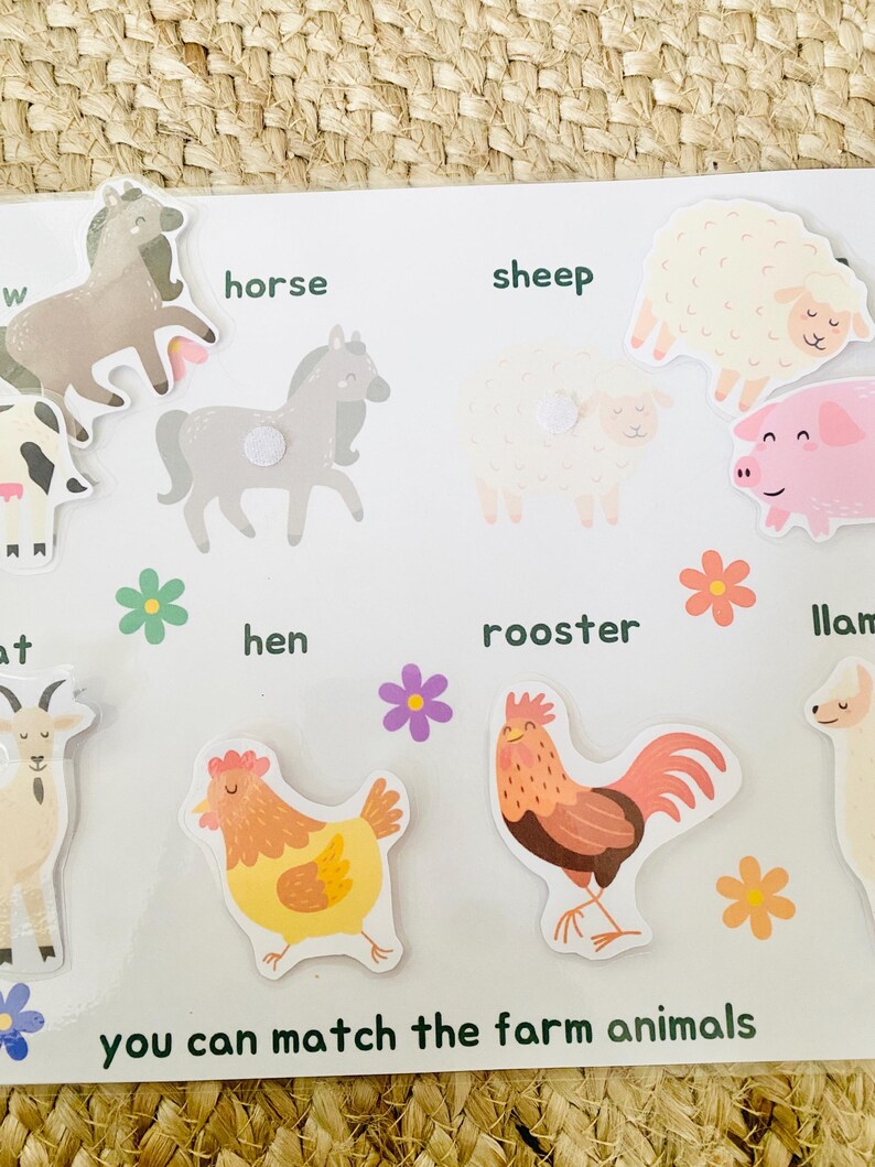 Farm Animal Matching Activity Printable | Toddler & Preschool Learning ...
