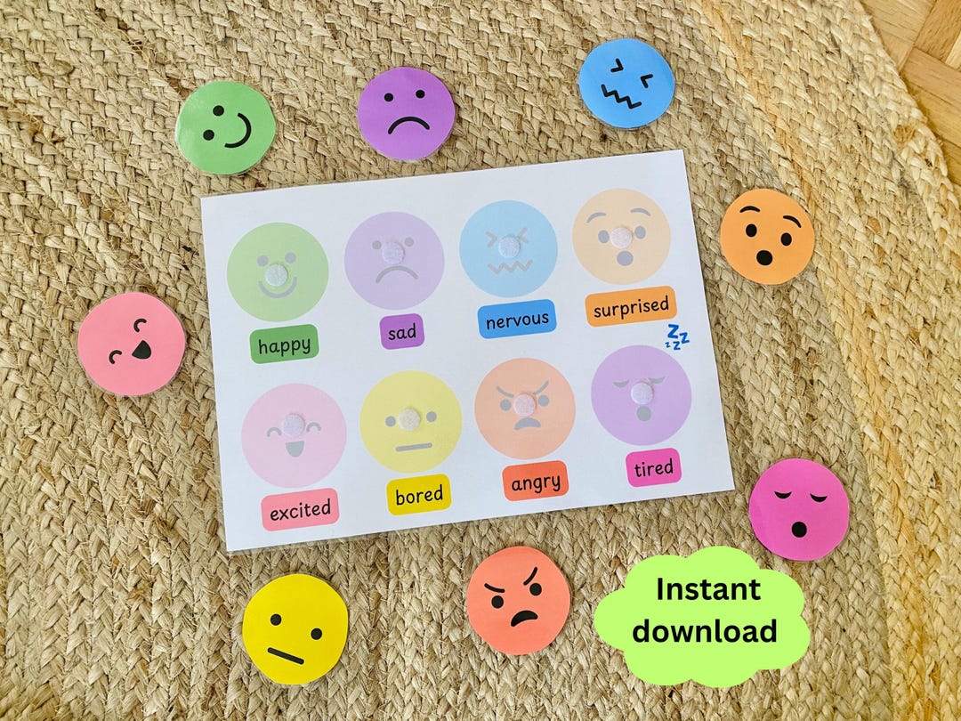 Emotion & Feelings Matching Activity, Emotion Regulation, Understanding ...