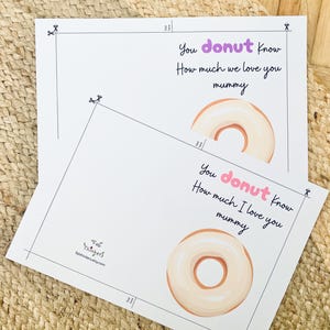 You Donut Know How Much I Love You Card | Mummy/mommy Birthday Card ...