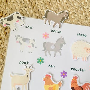 Farm Animal Matching Activity Printable | Toddler & Preschool Learning ...