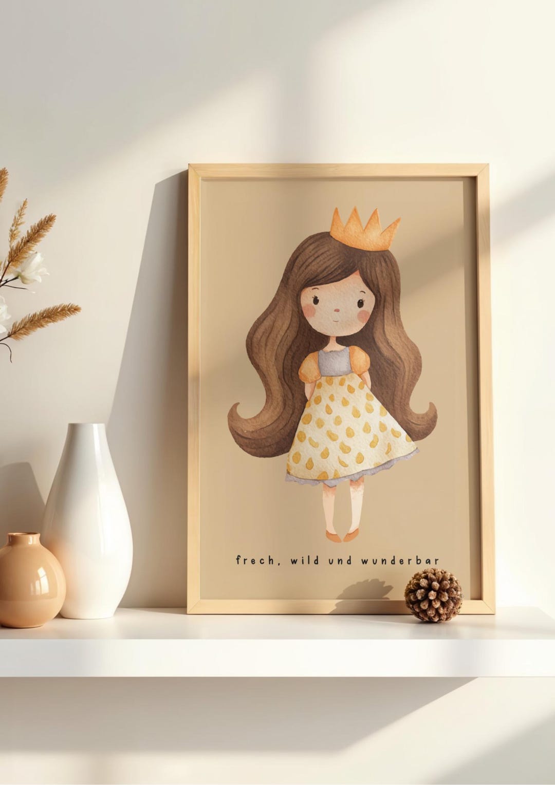 Princess Poster “wild, Cheeky and Wonderful” Watercolor Wall Decor ...