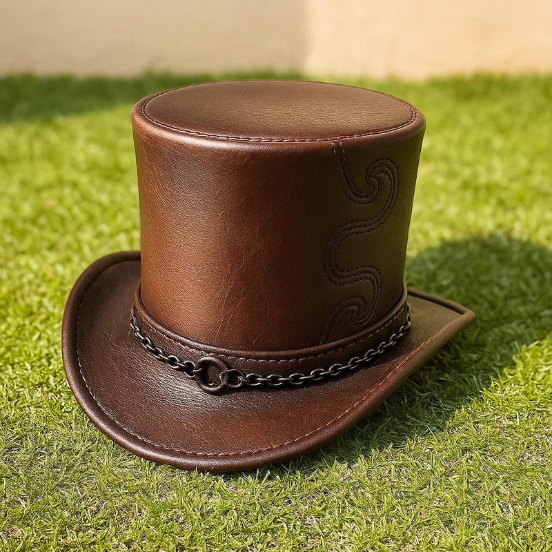 Leather Top Hat Light - Etsy