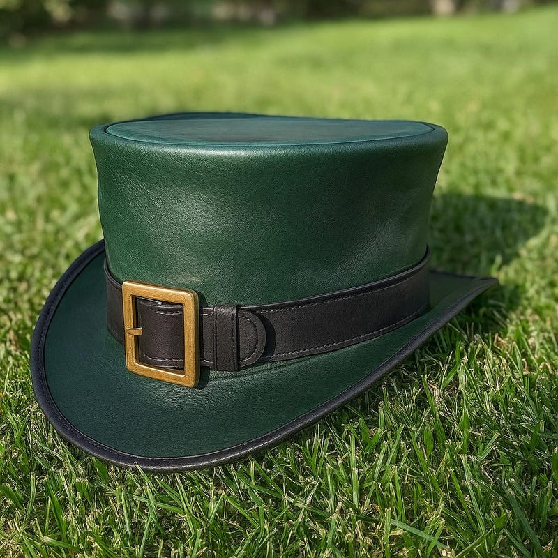 Green Top Hat - Etsy