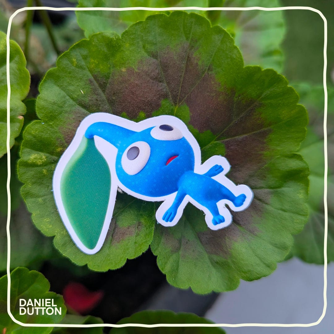 Blue Pikmin Vinyl Sticker Meme - Etsy