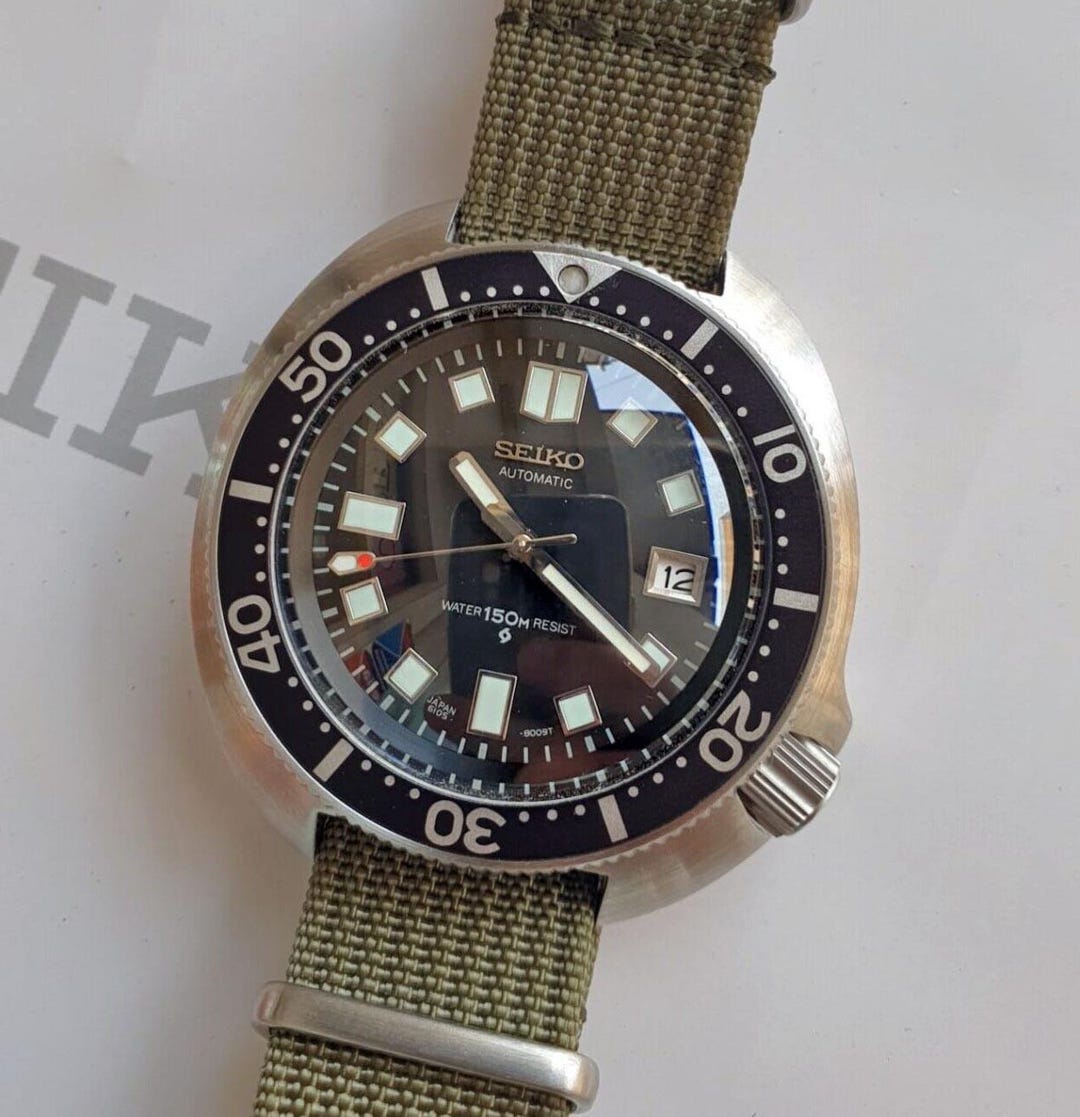 Seiko Captain Willard Homage 6105 8110 Nh35 Mod Turtle Dive 150 - Etsy ...