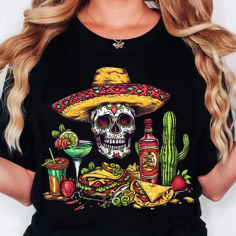Cinco De Mayo Skeleton PNG Bundle, Mexican Day of the Dead SVG, Funny ...
