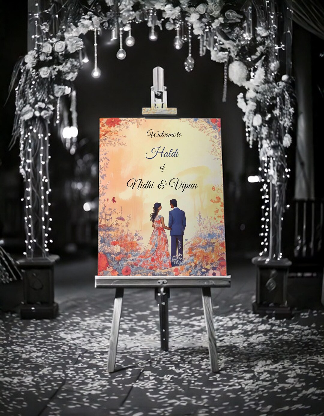 Haldi Welcome Sign Maiyan Sign Pithi Decor Haldi Banner Haldi ...