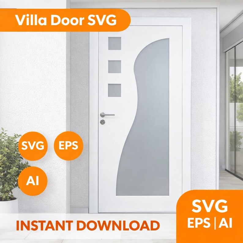 CNC Wood Door Design for Villas | Carved Entrance Pattern (digital ...