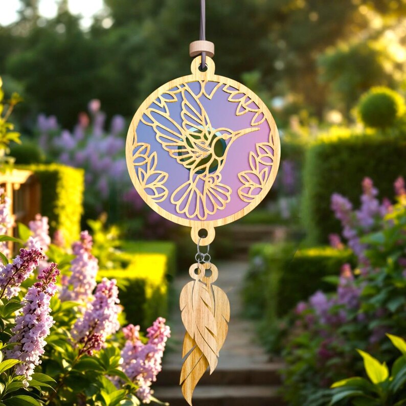 Hummingbird Dreamcatcher Laser Cut File - Svg, AI Digital Download for ...