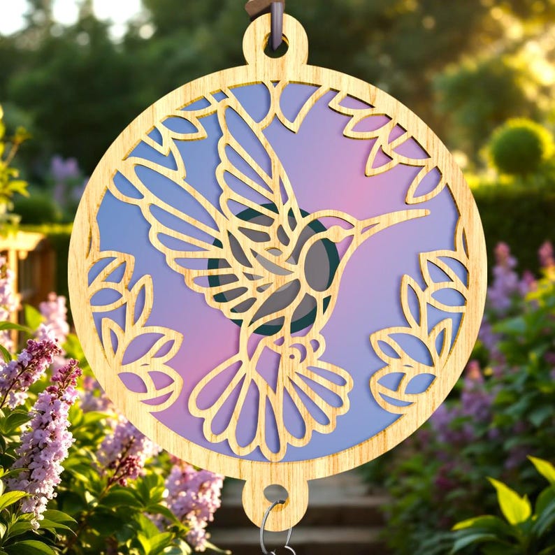 Hummingbird Dreamcatcher Laser Cut File - Svg, AI Digital Download for ...
