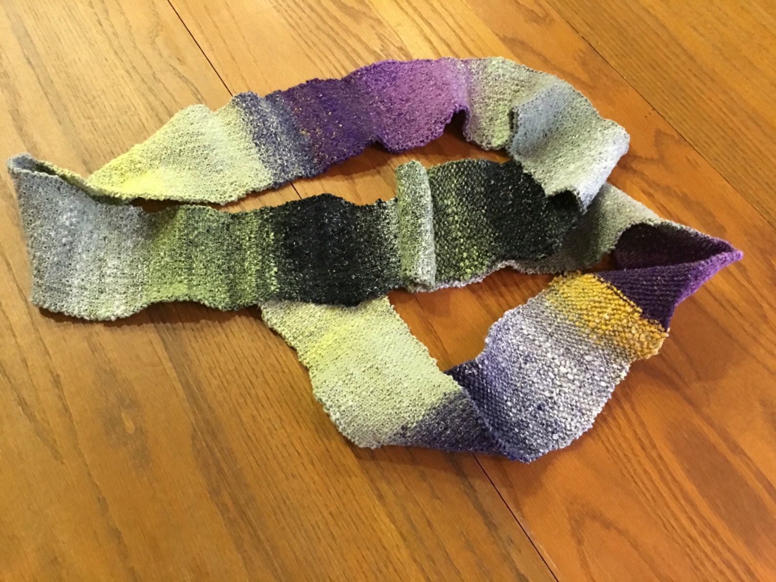 Multi-color Neck Wrap in Cotton Wool Nylon and Silk Blend. - Etsy