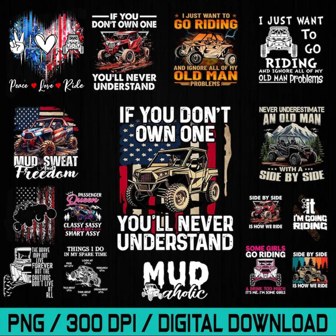 UTV Png 130+ Side by Side Designs Bundle, Side by Side 4th of July, SXS ...