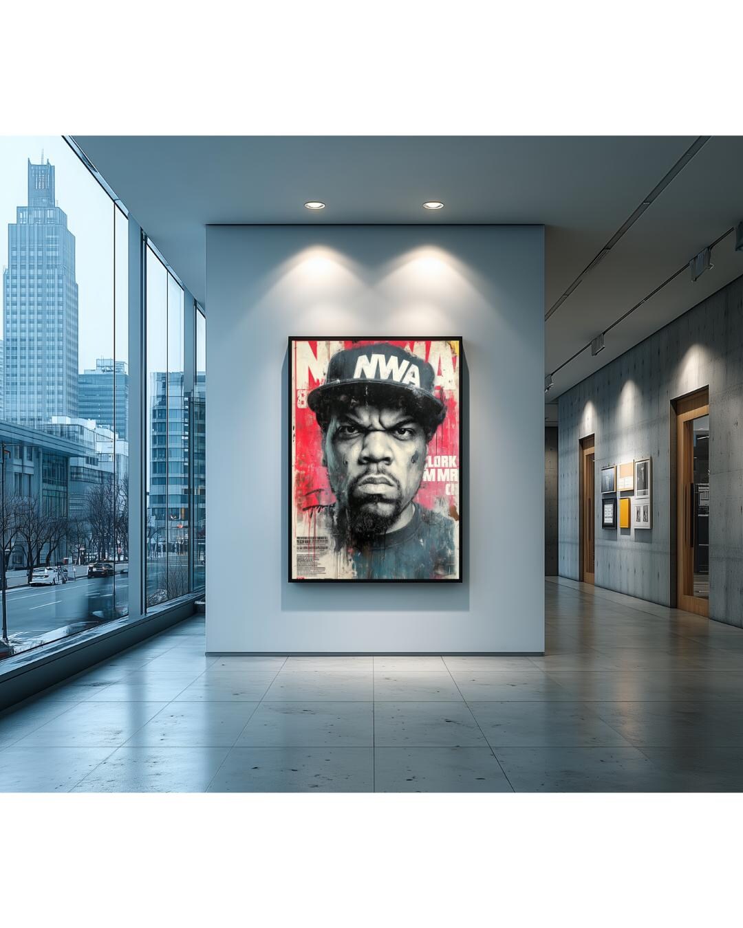 Ice Cube NWA Graffiti Collage Art Print | Urban Hip-hop Wall Decor ...