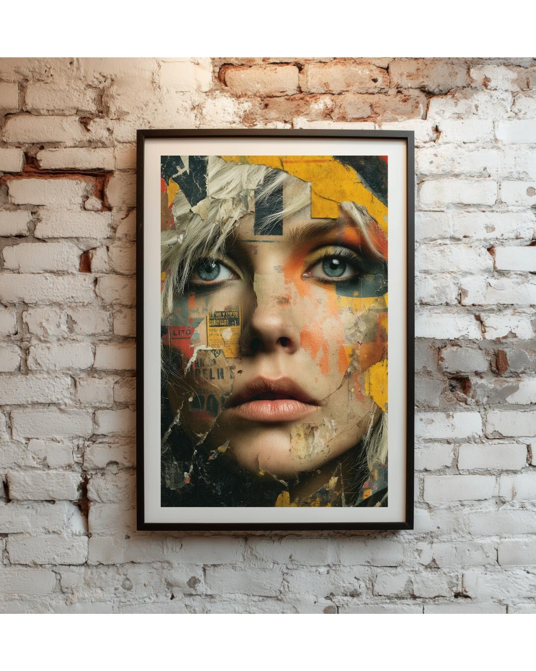 Debbie Harry Collage Portrait – Fragmented Face Through Urban Posters ...