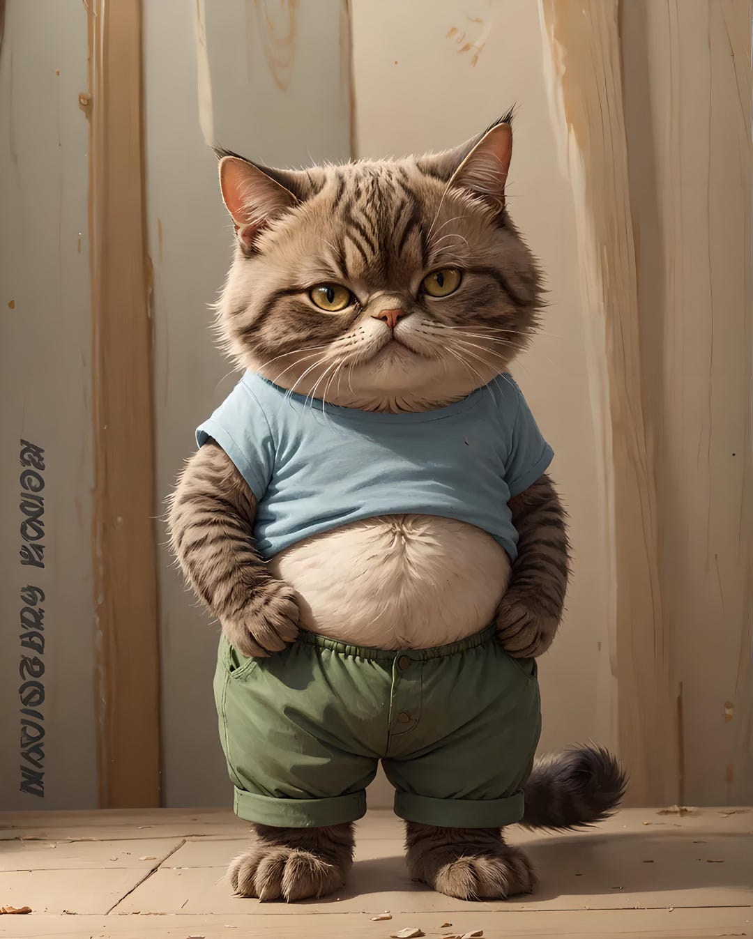 PACK (5) Vintage Anthropomorphic Cat Art | AI Digital Print | Whimsical ...