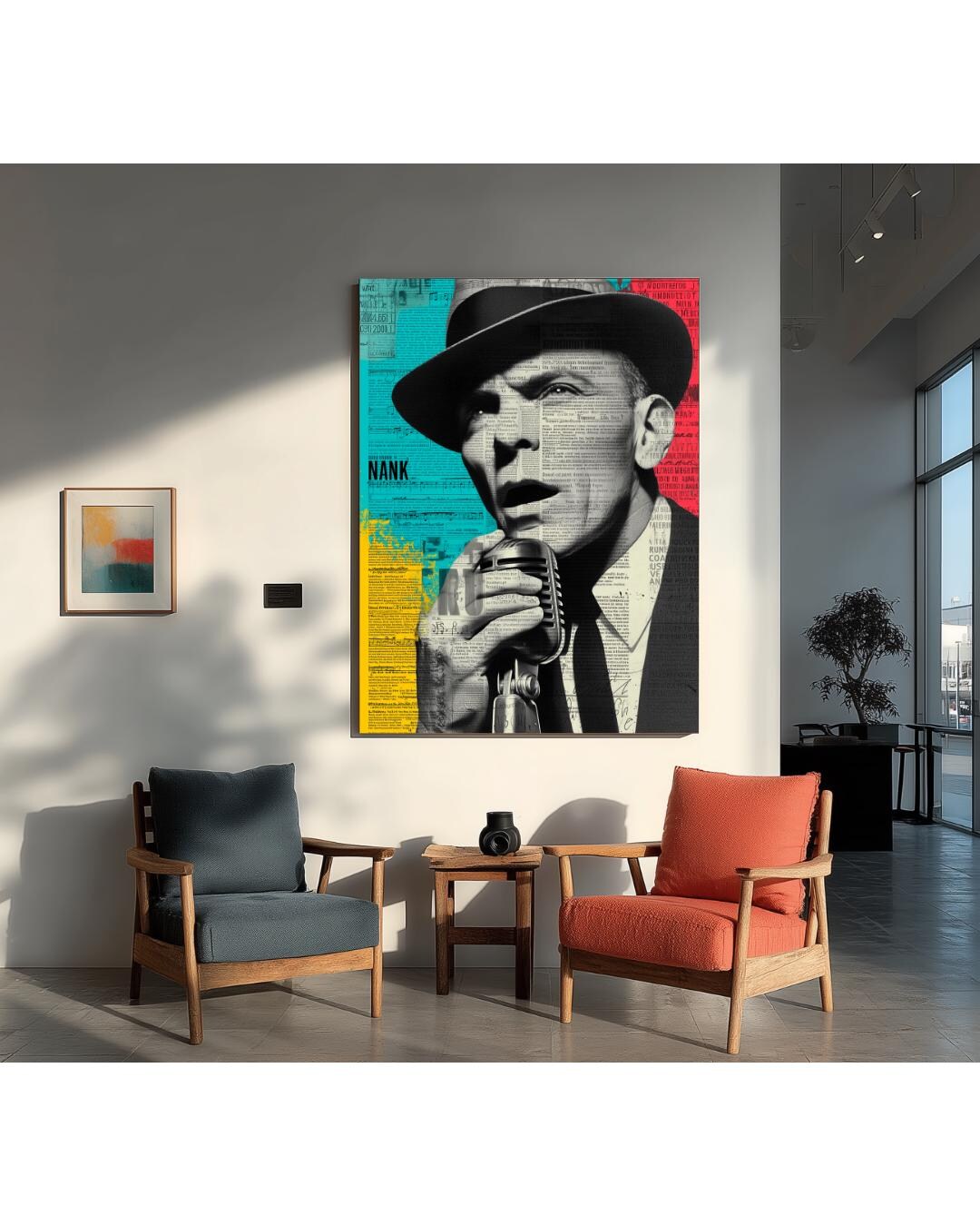Frank Sinatra Graffiti Pop Art Print – Vintage Jazz Collage Poster in ...