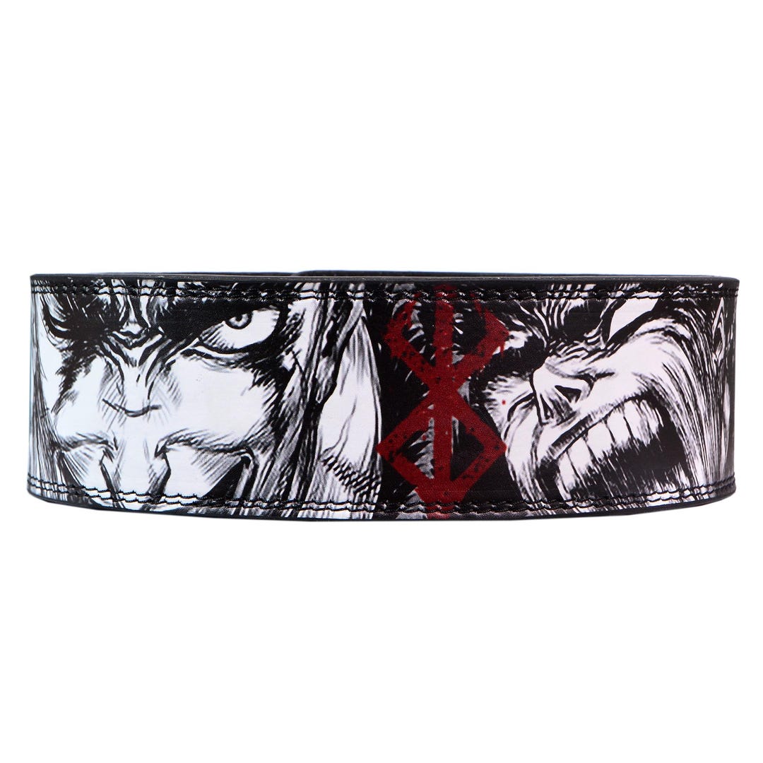 Berserk Anime Powerlifting Belt, Handmade Nubuck Leather Gym Belt - Etsy