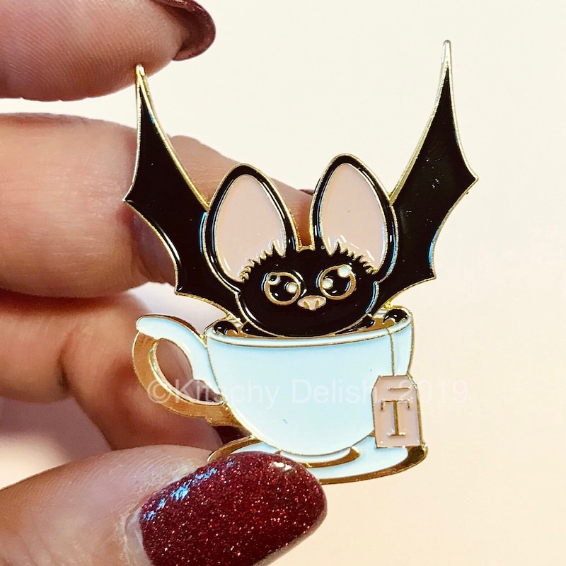 Bat Pin - Etsy