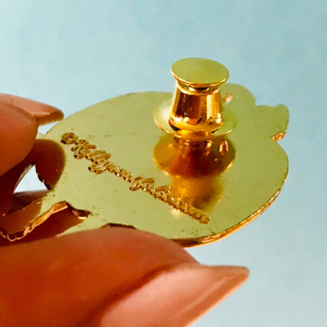 Locking pin back gold | Etsy