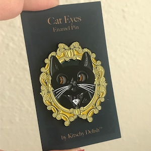 Moving Eyes Cat Eyes Soft Enamel Pin! - Etsy