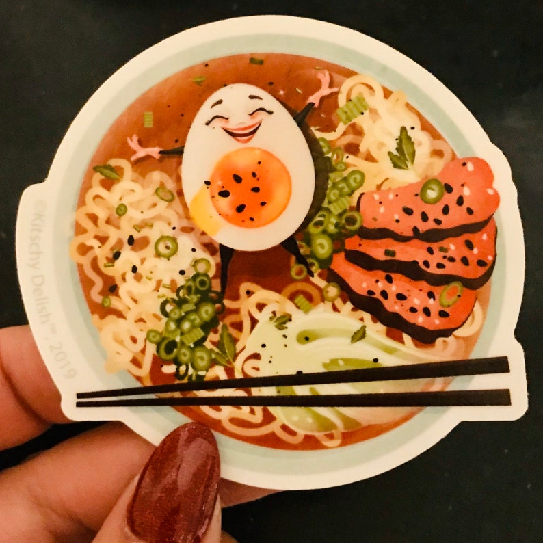 Ramen Sticker 3x3 Vinyl - Etsy