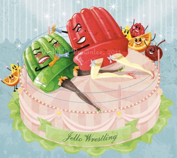 Jello Wrestling 8x10 regular print | Etsy