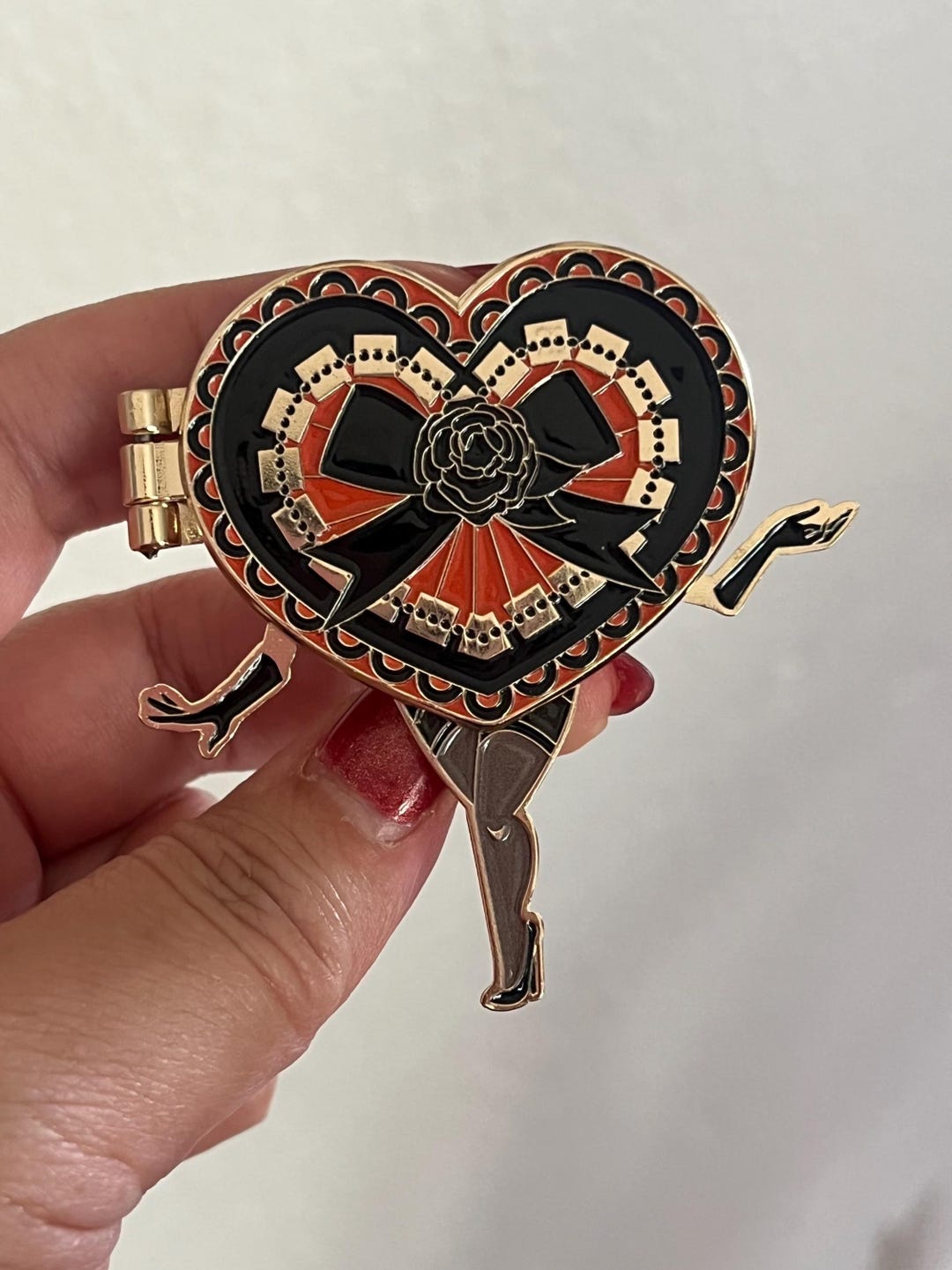 Eye Candy, Large Soft Enamel Pin That Opens - Etsy