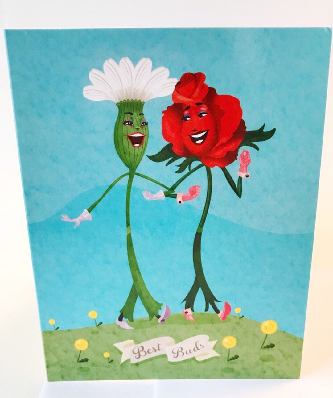 Best Buds Blank Greeting Card - Etsy