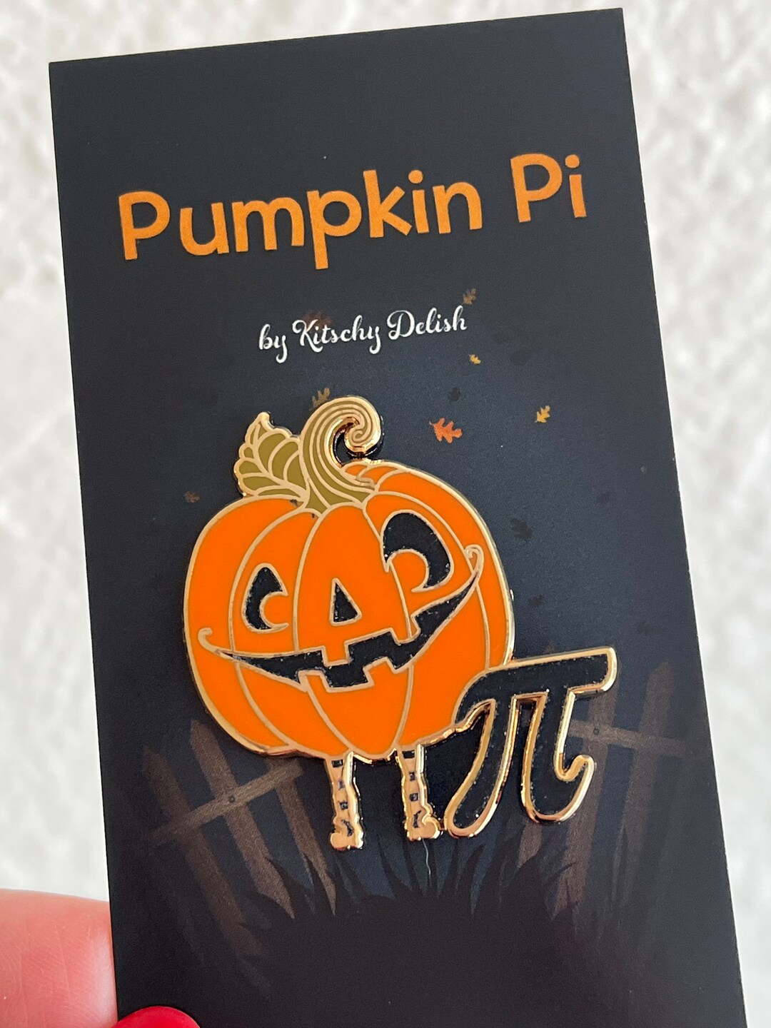 Pumpkin Pi Hard Enamel Pin - Etsy