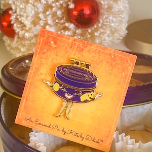 Cookie Tin, Enamel Hinge Pin - Etsy