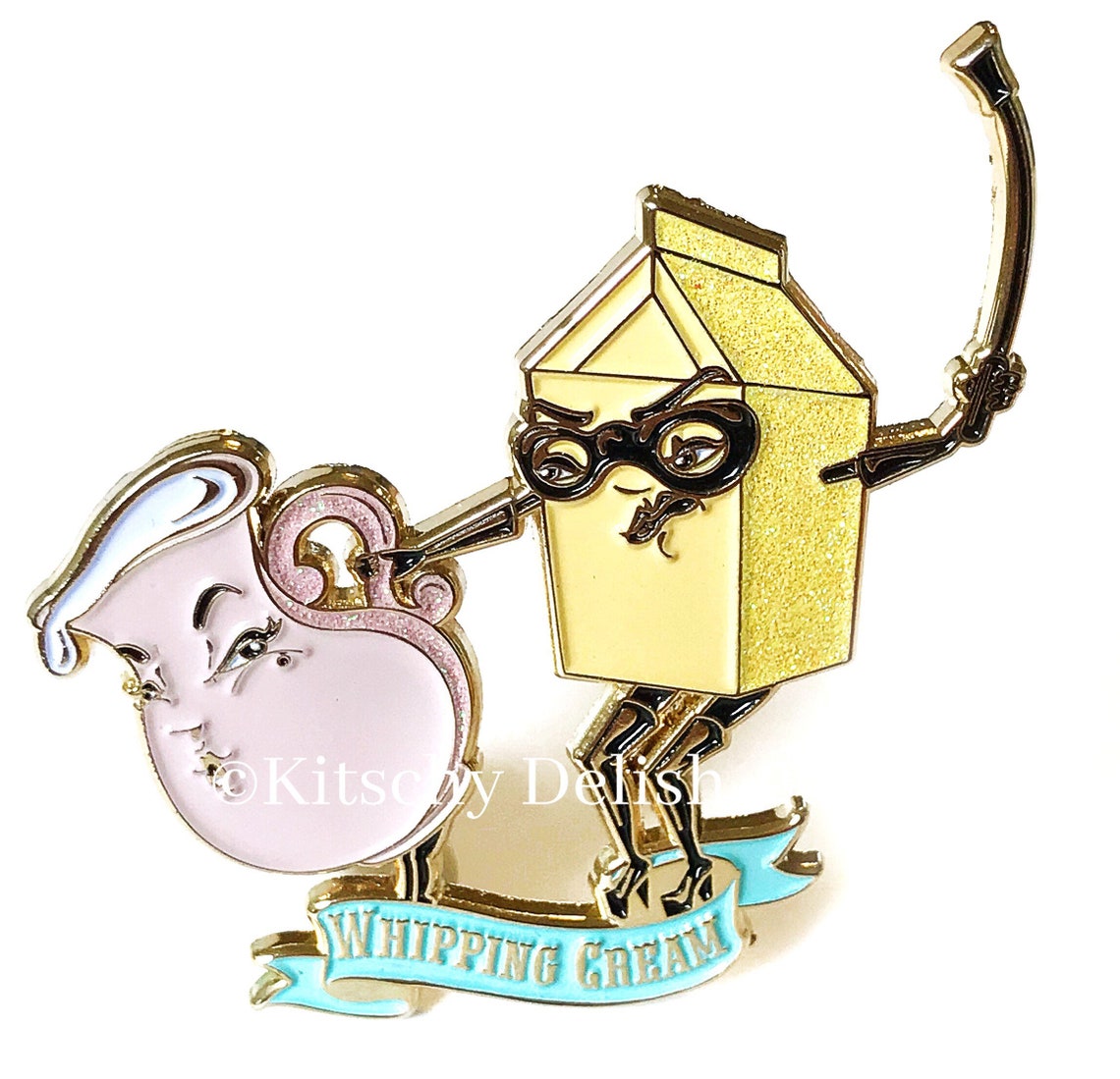 Whipping Cream Soft Enamel Pin | Etsy