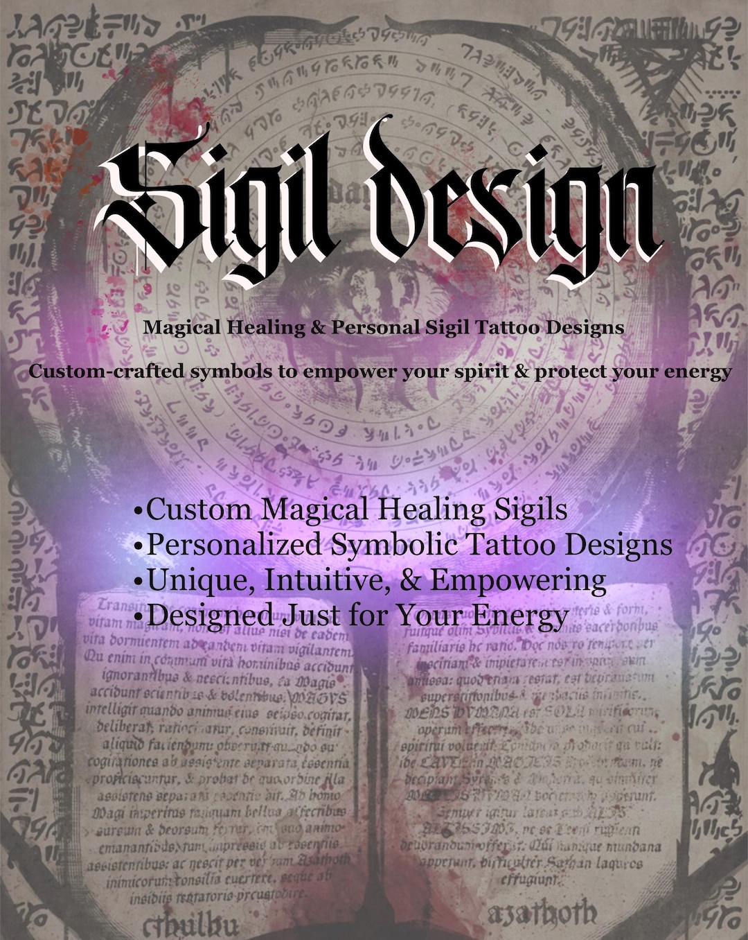 PERSONAL SIGIL DESIGN | Tattoo | Home Decor | Jewelry | Grimoire - Etsy