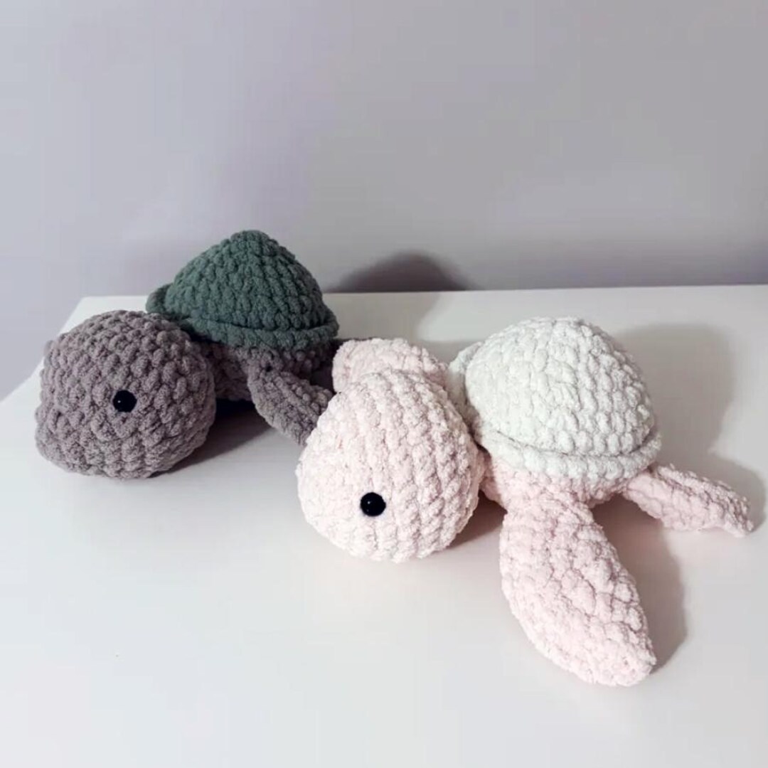 Crochet Pattern Turtles PDF BUNDLE 2 Sizes Small and Medium, Amigurumi ...