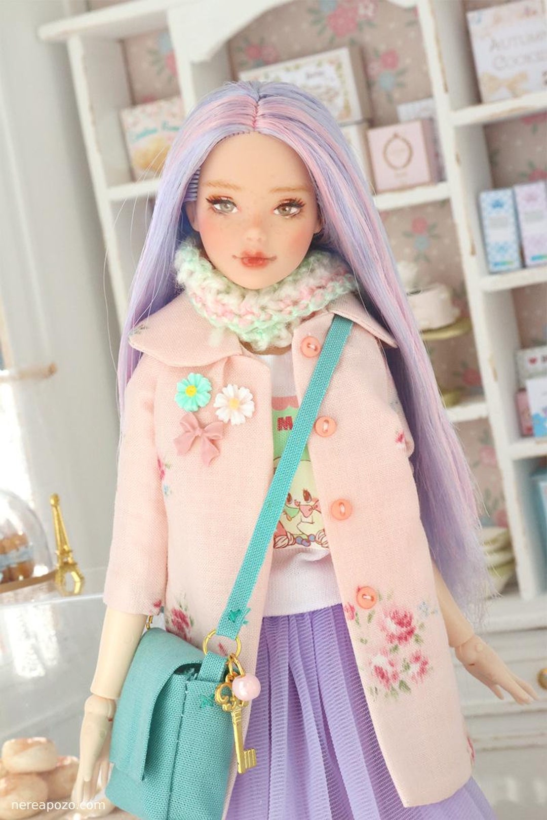 Ooak Barbie Doll by Nerea Pozo (odile With Obitsu Body) Custom Repaint ...