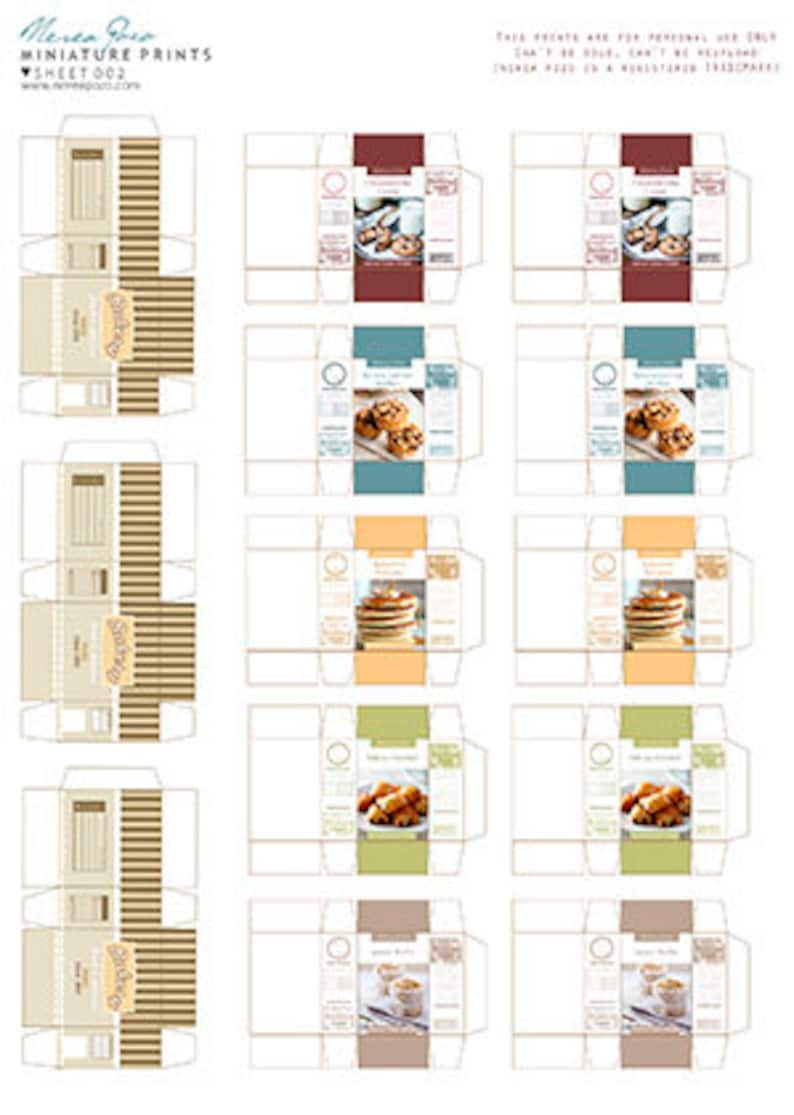 001-009 PRINTS to Make Your Own Miniatures DIY by Nerea Pozo - Etsy Canada