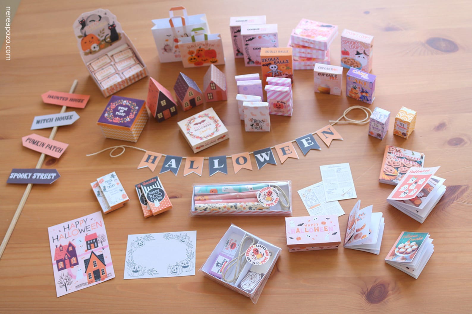 030-039 PRINTS HALLOWEEN to Make Your Own Miniatures DIY by - Etsy