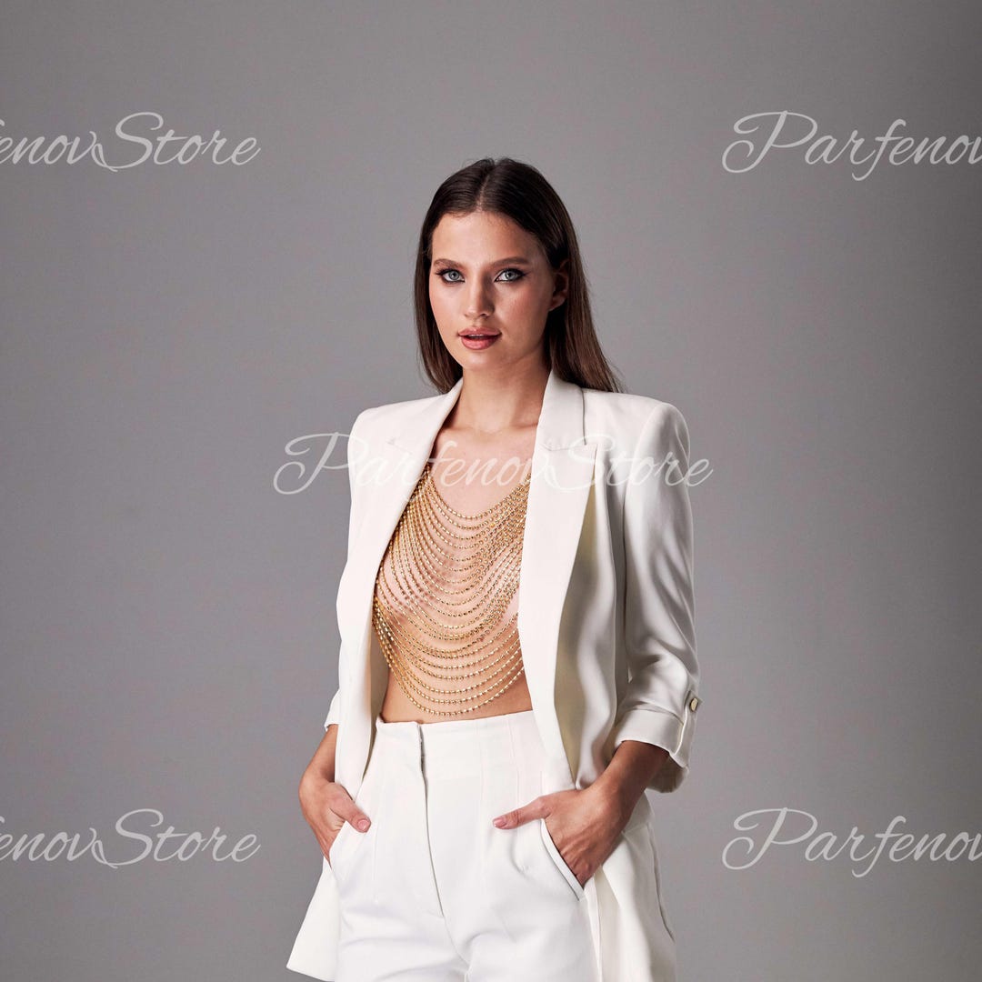 Body Chain Necklace, Layered Belly Chain, Layered Necklace for Women ...